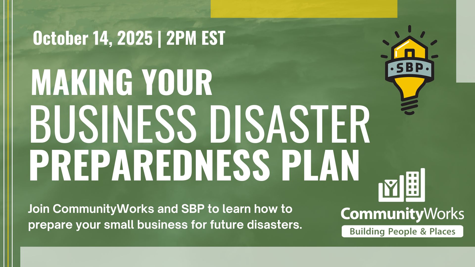Making Your Business Disaster Preparedness Plan - CommunityWorks Carolina